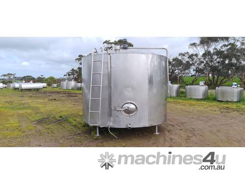 Used Not Specified Unknown STAINLESS STEEL TANK MILK VAT 11 000lt ...