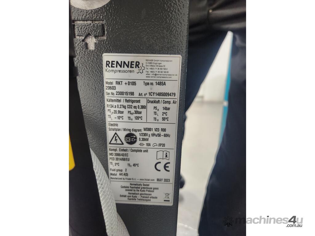 New 2023 Renner ALL COMPRESSOR - RENNER RSK-PRO 7 5-10 7 5kw GERMAN Rotary Screw Compressor (927941)