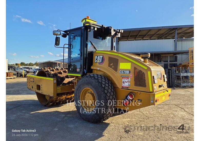 Used 2022 CAT CAT CS78BLRC Vibratory Single Drum Smooth Single Drum ...