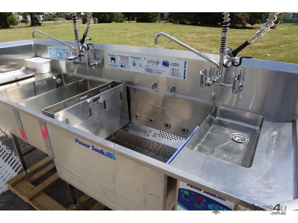 Used Power Soak 2021 Continuous Motion Pot Pan Utensil Washer Commercial Sink - Power Soak ...