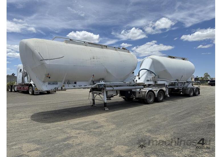 Buy Used 1998 JAMISEON POWDER TANKER B-DOUBLE COMBINATION Trailers ...