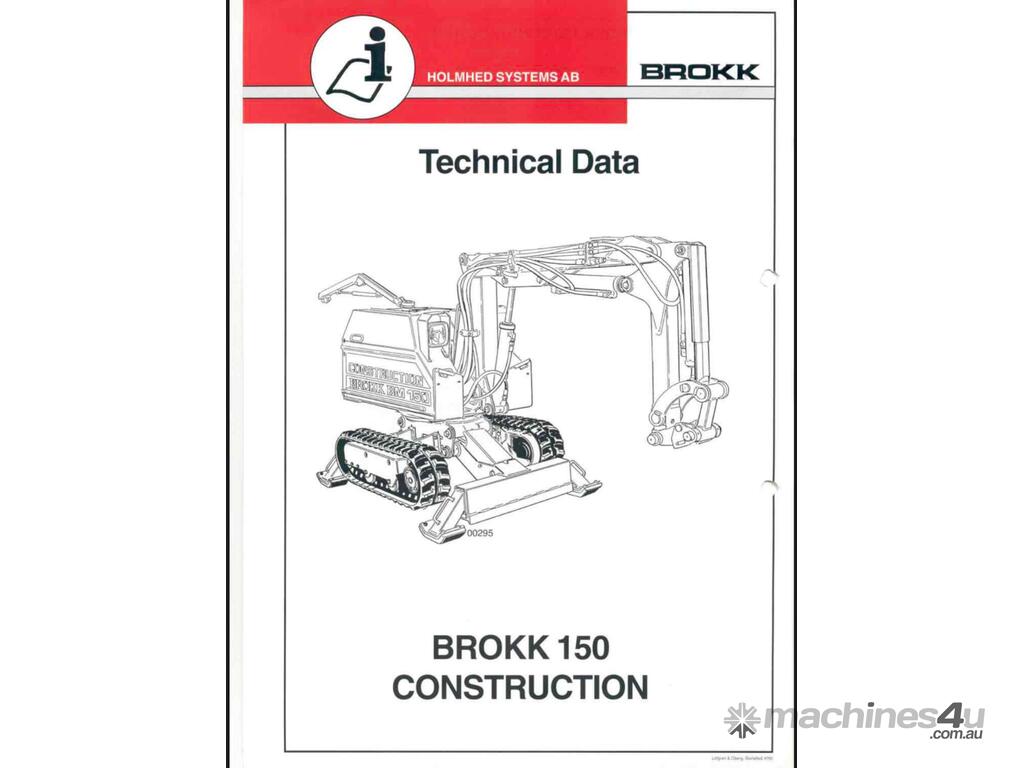 Used 2001 Brokk 150E Excavator Scrap Metal Shears in KEILOR EAST, VIC