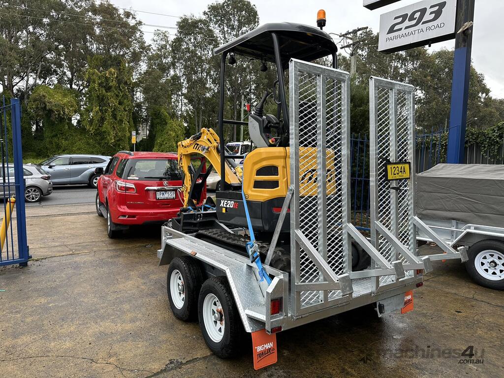 Buy New big man 8x5 Mini Digger Trailer 2800KG ATM Excavator Trailer ...