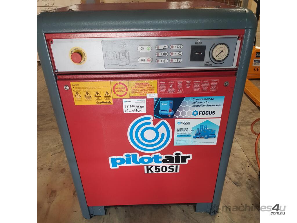 Used pilotair PILOT K50SI SILENT 10hp 98 Hours FOCUS 7 5hp PILOTAIR K30V K30 PULFORD 10hp KAESER ...