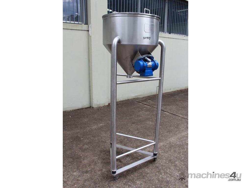 used Stainless Steel Vibratory Hopper Feeder Powder Hopper in CONDELL ...