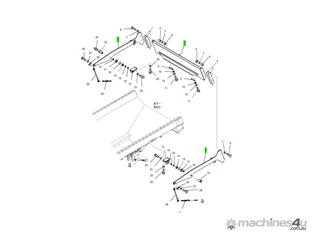 Buy Used 2023 komatsu HM400-3 Truck Body Parts in WELSHPOOL, WA