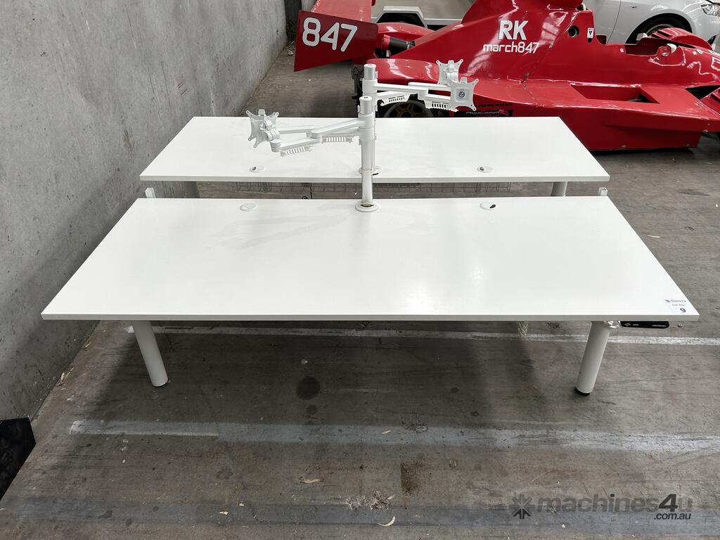 Used Double Electric Rising Desk Portable Offices in , - Listed on ...