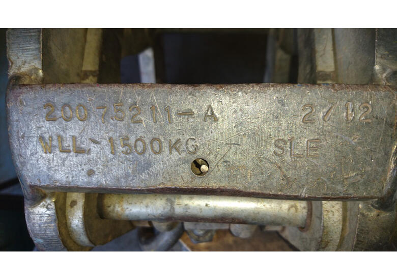 Used 2012 Not Specified Unknown Lifting Clamp Plate Beam Grab SWL 1500 ...