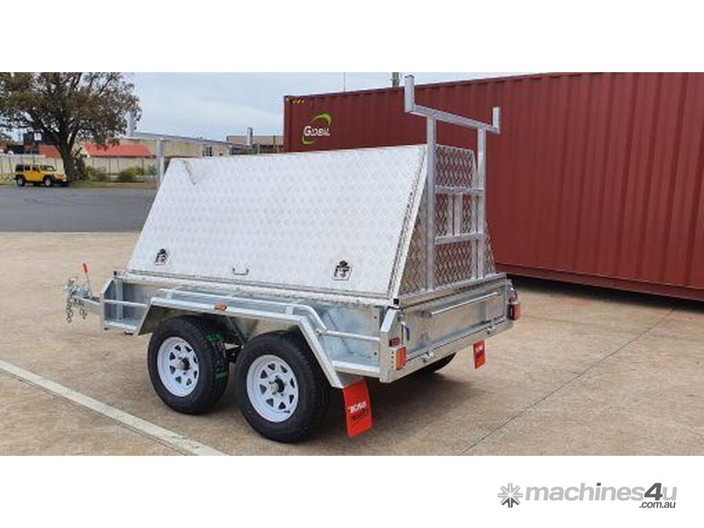 Buy New big man 8x5 Tandem Axle Tradesman Trailer 2 Way Open Doors ...