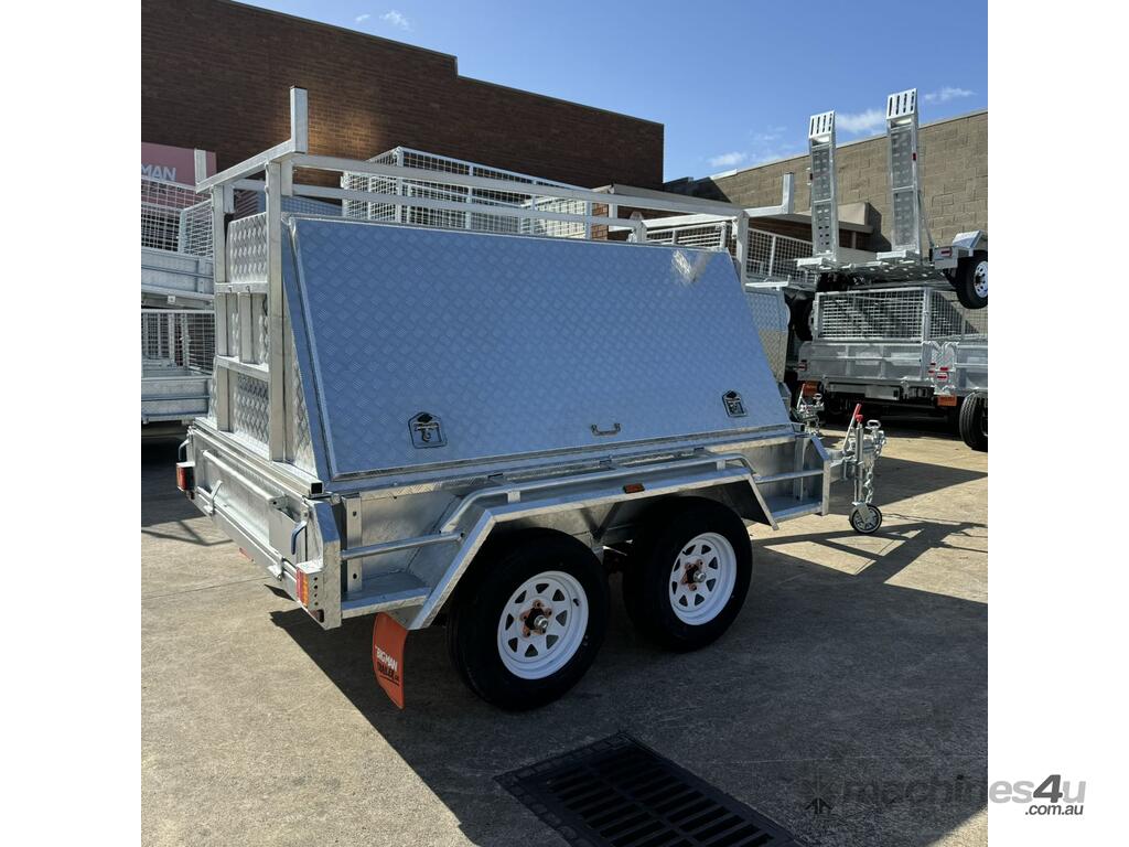 Buy New big man 8x5 Tandem Axle Tradesman Trailer 2 Way Open Doors ...