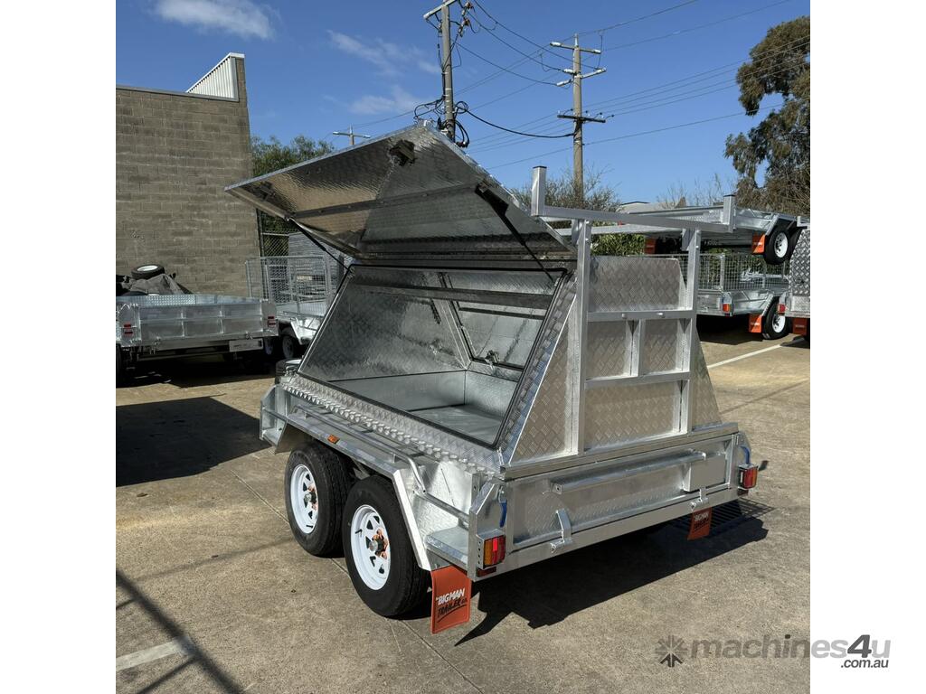 Buy New big man 8x5 Tandem Axle Tradesman Trailer 2 Way Open Doors ...