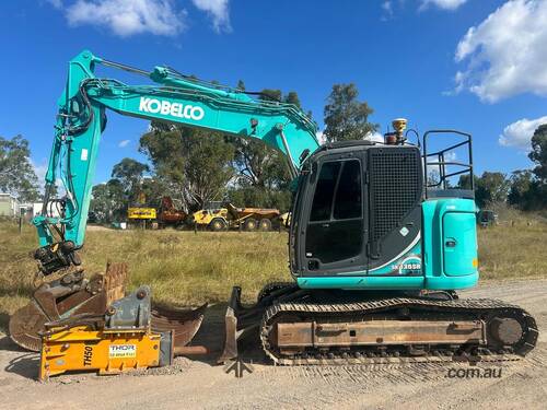 Used 2019 kobelco 2019 Kobelco SK135SR-5 Excavator (1109205) - Listed on Machines4u