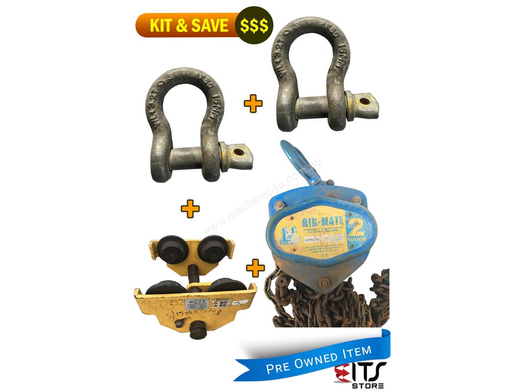 Used Nobles Rigmate Nobles Rigmate Chain Hoist 2 Ton x 3m Drop 2 Ton ...