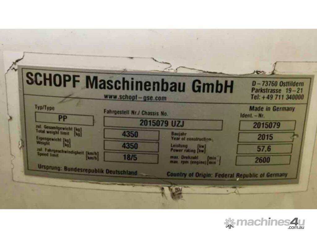 Used 2015 pp Schopf PP Aircraft Tug Tow Tug (876305)