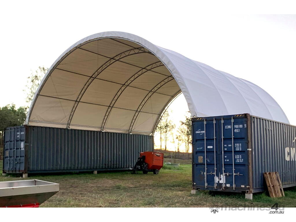 New suihe New 12m x 12m Double Trussed Container Shelter Workshop Igloo ...