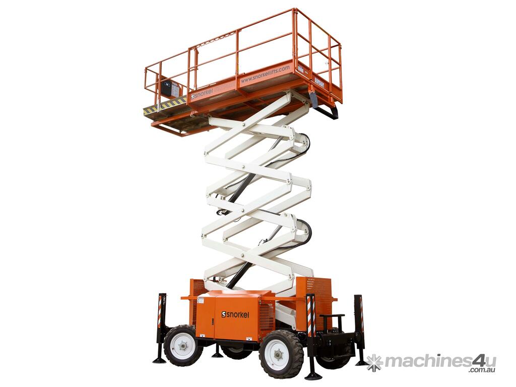 New snorkel S3370RT Rough Terrain Scissor Lift in WETHERILL PARK, NSW