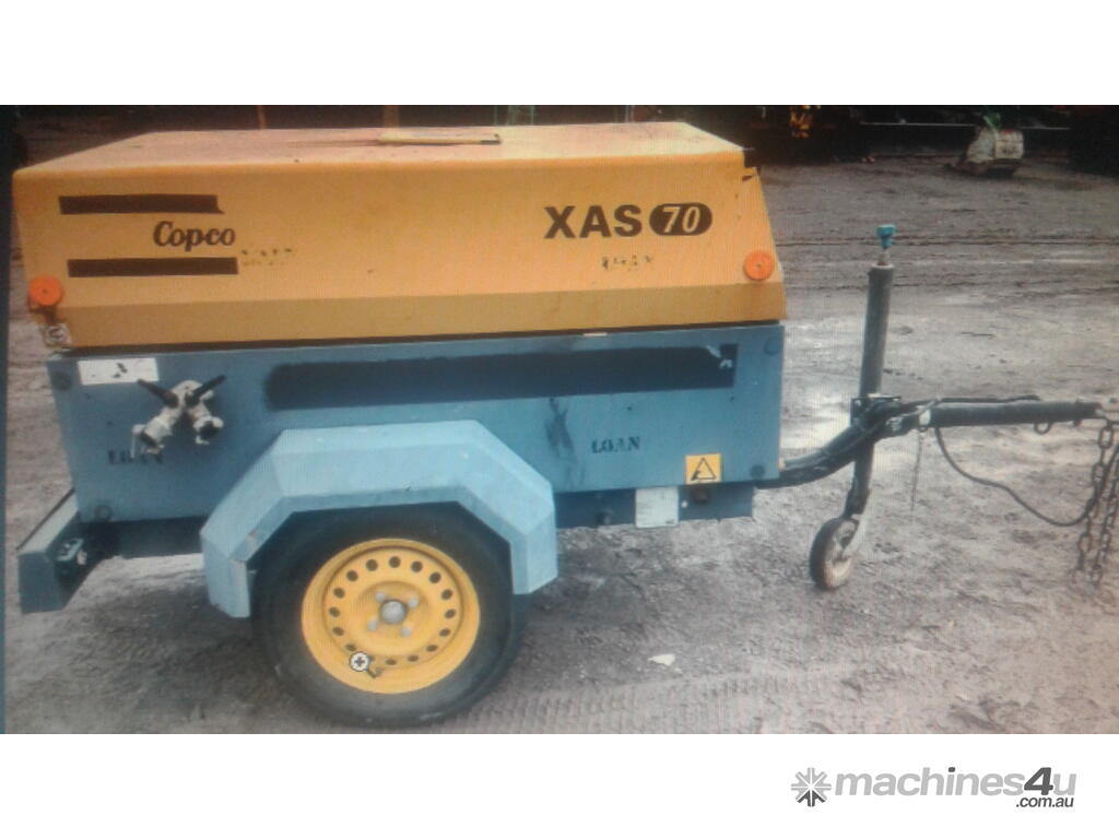Used 2013 Atlas Copco XAS-70 70cfm 2013 model 811 hrs ex Goverment ...