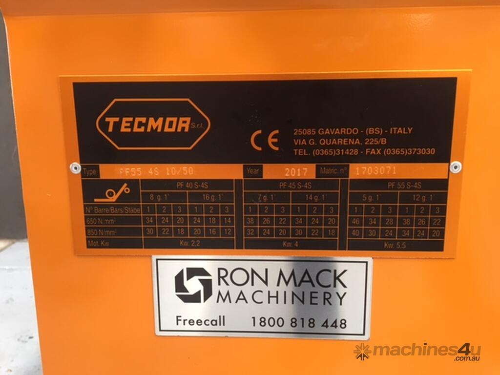New tecmor PF55 4S Rebar Bending Machines (392751)