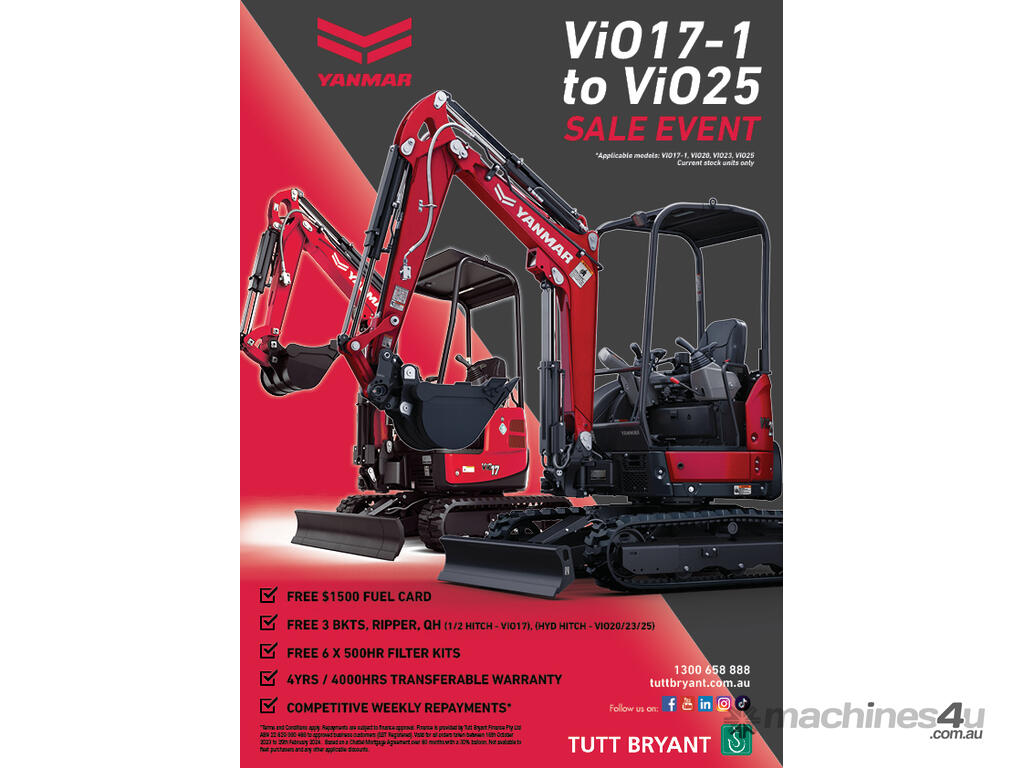 New Yanmar Yanmar ViO20 Excavators 0-7 Tonne Excavator in SOUTH ...