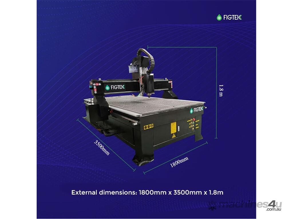 New 2024 CNC Router FIGTEK CNC Router 1330 with Vacuum Table and Pump ...