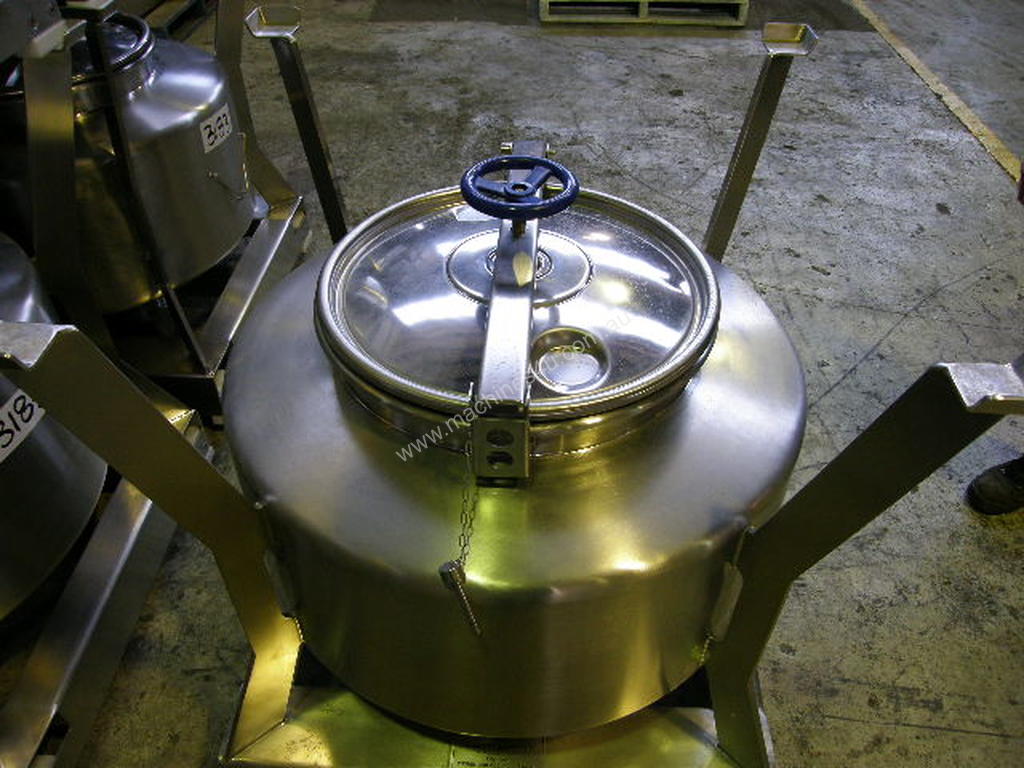 Used m&e equipment traders Powder Hopper Stainless Steel Capacity 300Lt ...