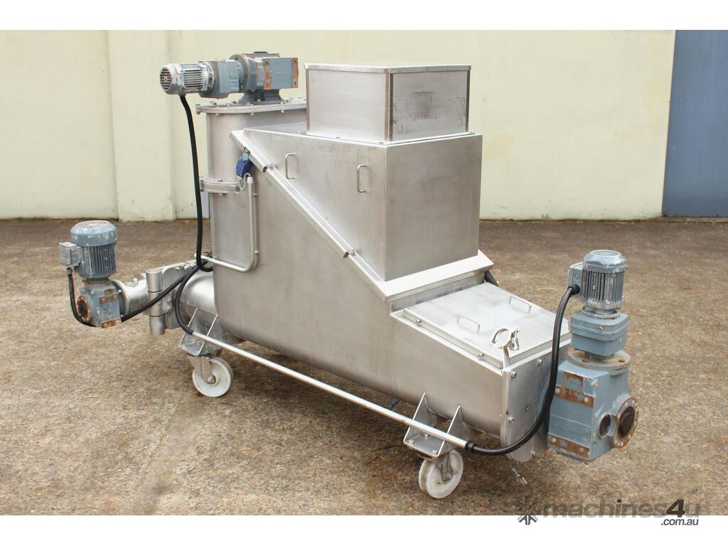 used "BVT" S S Butter Paste Extruder Pump with Multi-Auger Feed System ...
