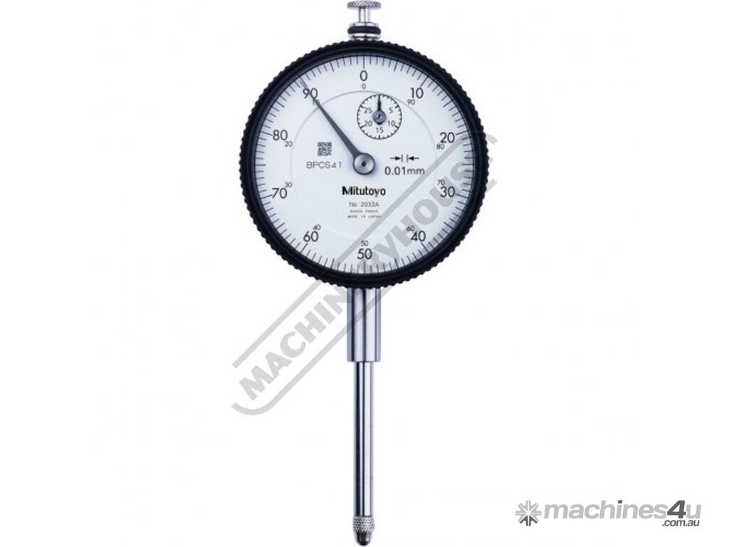 New mitutoyo 2052A Metric Dial Indicator 0-30mm Continous Scale Dial ...