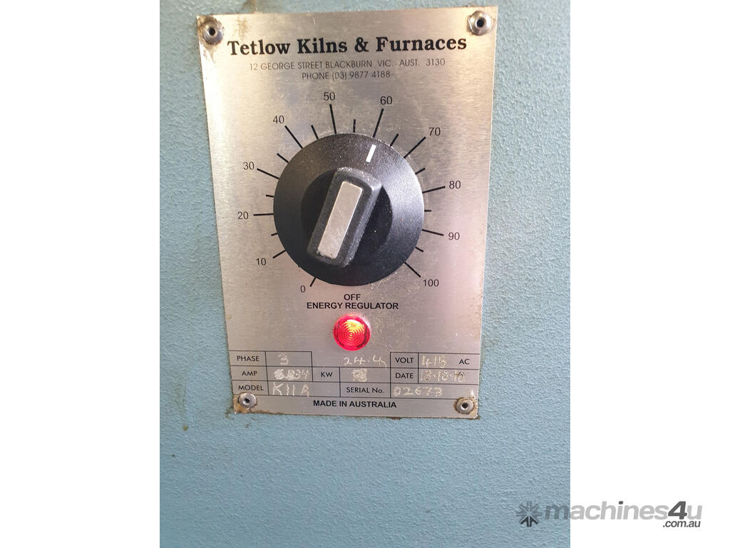 Used 2010 Tetlow K11A Ceramic Kilns in BAYSWATER NORTH, VIC