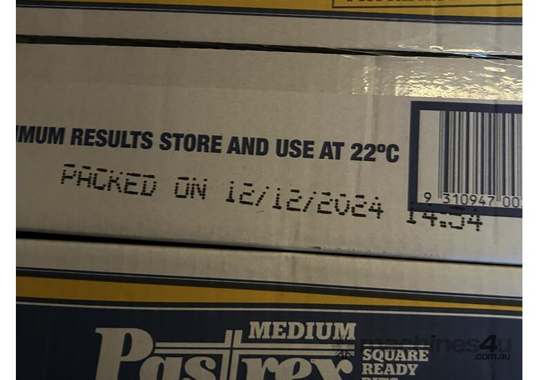 Used refer to below strict notes re Approx 24 x Pastrex Puff Pastry ...