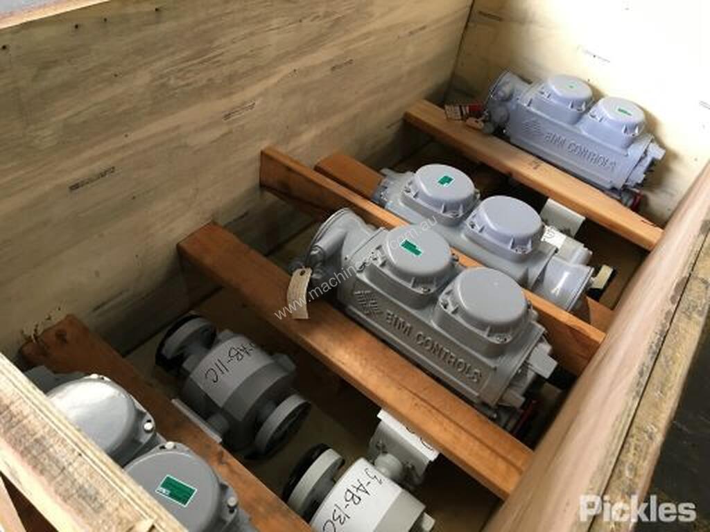 Buy Used Crate of 4 Motor Operated Ball Valves Truck Parts in ...