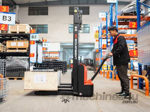 New ep equipment ES12-12MM SERIES ELECTRIC PALLET STACKER 1 2T LIGHT DUTY STACKER Forklifts and ...