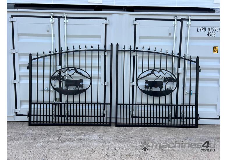 Used Unused 20FT Cow Design Iron Gates (1128155) - Listed on Machines4u