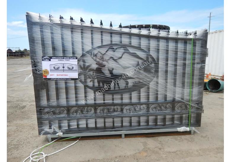 New suihe LOT 0153 - 6m Bi- Parting Wrought Iron Gate Driveway Gates in ...