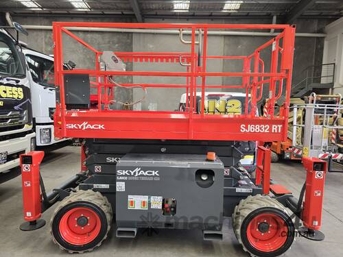 Used 1999 skyjack SJ6832RT Rough Terrain Scissor Lift (1053056) - Listed on Machines4u