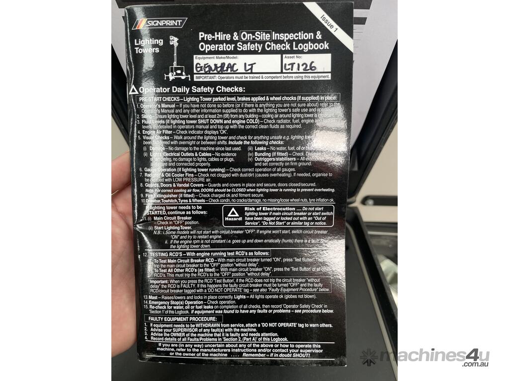 New generac VT Hybrid 4x120 Solar Lighting Towers in KEILOR PARK, VIC