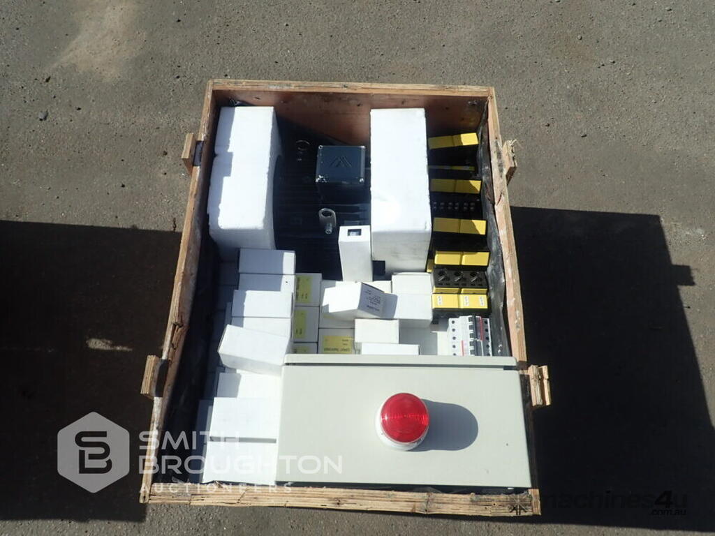 Used CRATE COMPRISING OF ASSORTED ELECTRICAL COMPONENTS CONTROL PANEL ...
