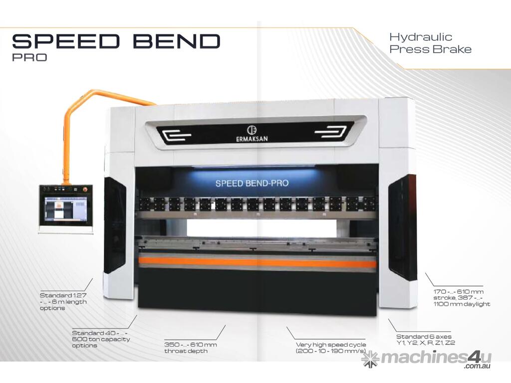 New 2022 ermaksan SPEEDBEND PRO 4100-260 CNC Press Brakes in MONA VALE, NSW (991656)