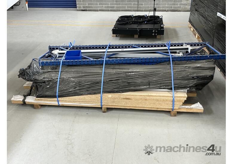 Used Quantity of Pallet Racking Uprights Beams and MDF boards Racking ...