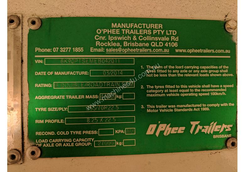 Buy Used 2014 ophee 2004 Drop Deck Trailer in , - Listed on Machines4u