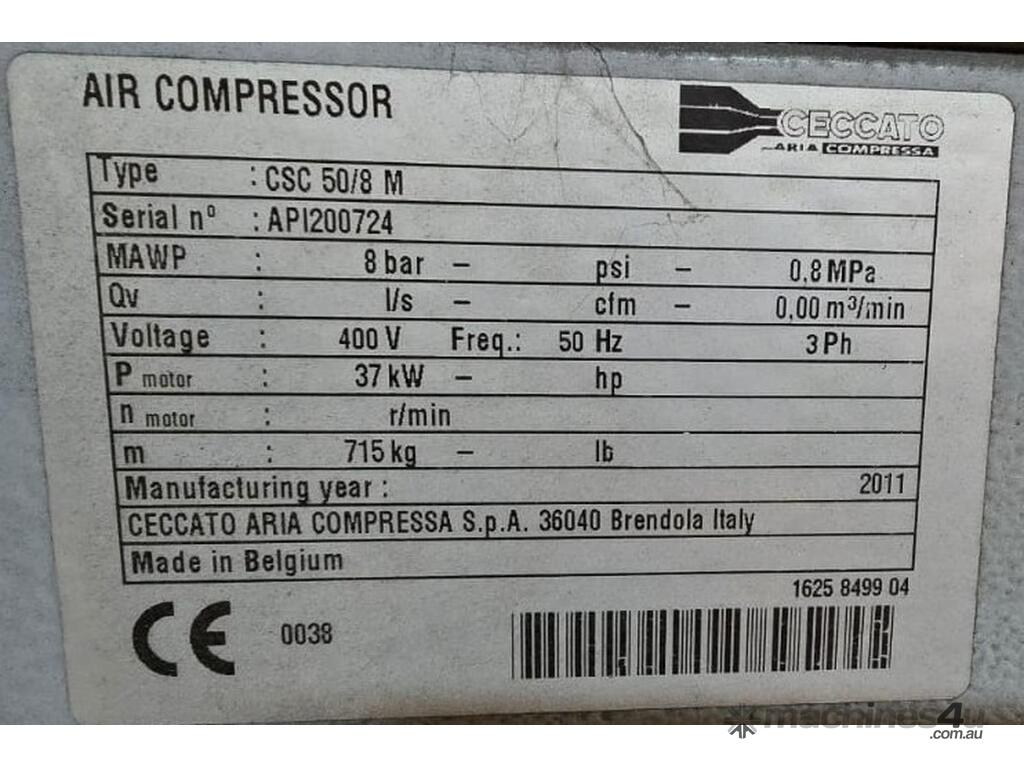 Used Ingersoll Rand Ceccato 37kw Atlas GA22VSD 22kw GA37VSD 37kw ...