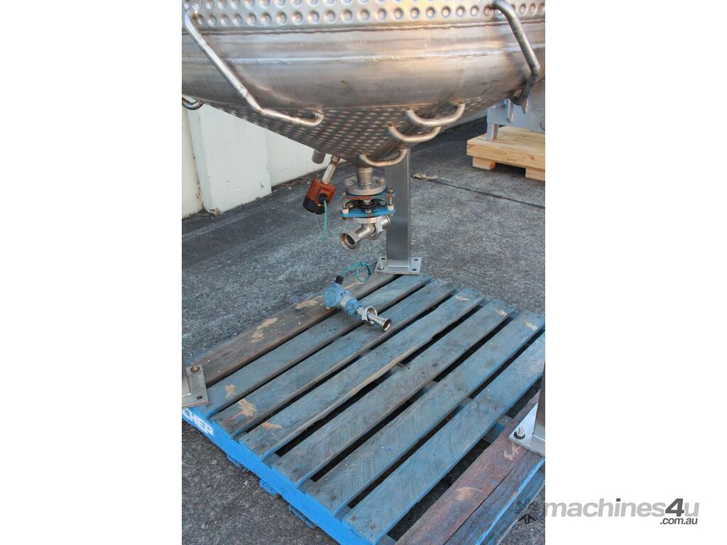used alfa laval Stainless Steel Dimple Jacketed Mixing Tank Heating ...