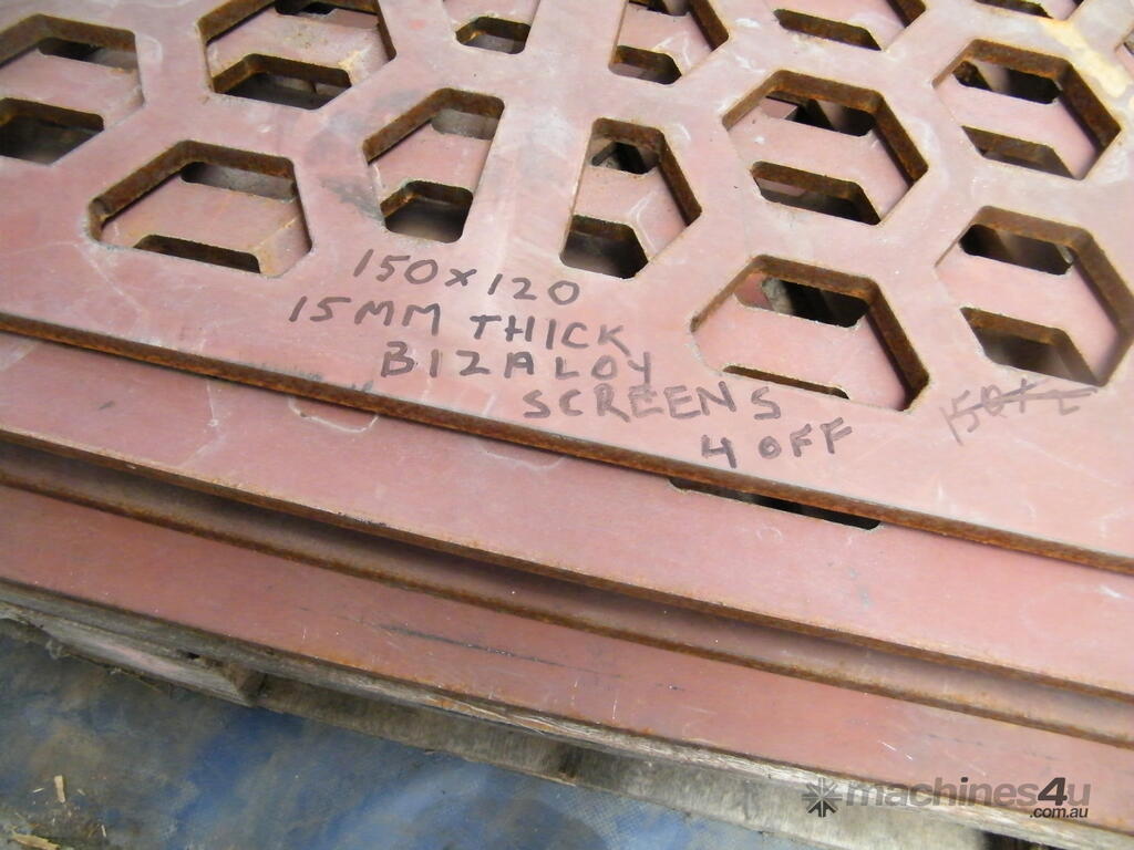 New bisaloy 80mm hex 4 x 1500x1200 mm Crushing & Screening (848357)