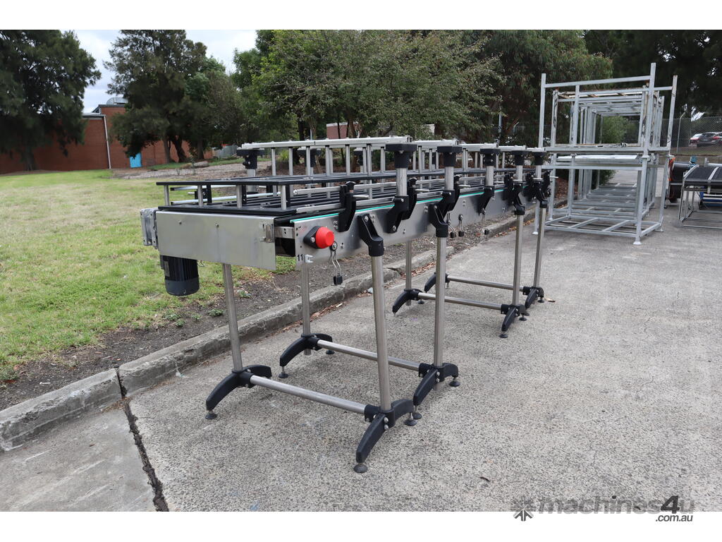 Used bonfiglioli Stainless Steel Accumulation Bottle Conveyor FIFO ...