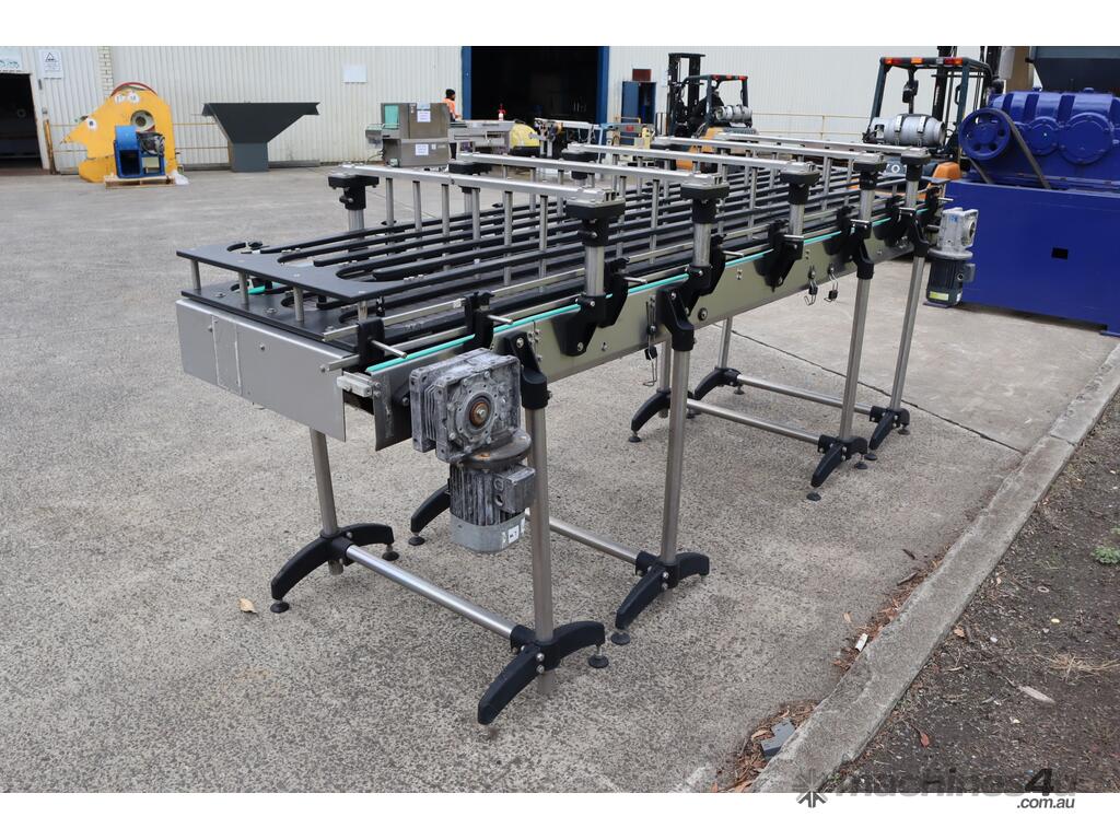 Used bonfiglioli Stainless Steel Accumulation Bottle Conveyor FIFO ...