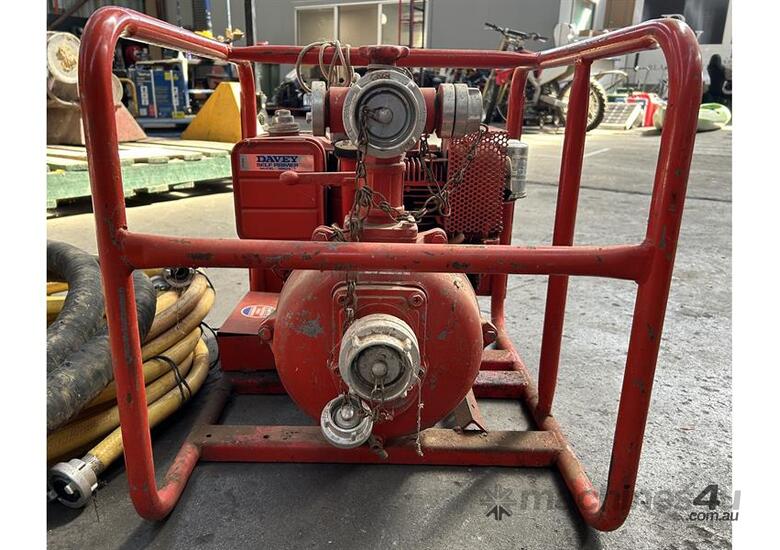 Used DAVEY FIRE FIGHTING UNIT WITH SUCTION & DELIVERY HOSES DAVEY FIRE ...