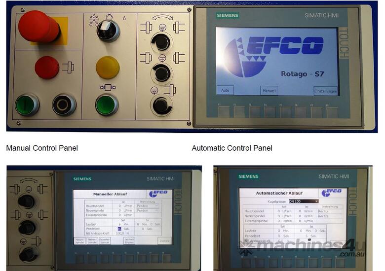 New efco Efco Rotago Stationery Ball Valve Lapping Machine Ball Valves ...
