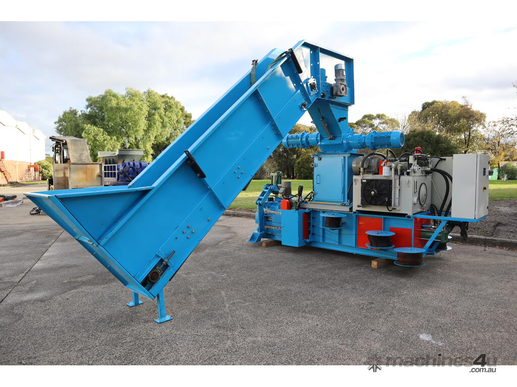 Used axo Paper Shredder Plant System with Auto Tie Baler and Conveyor ...