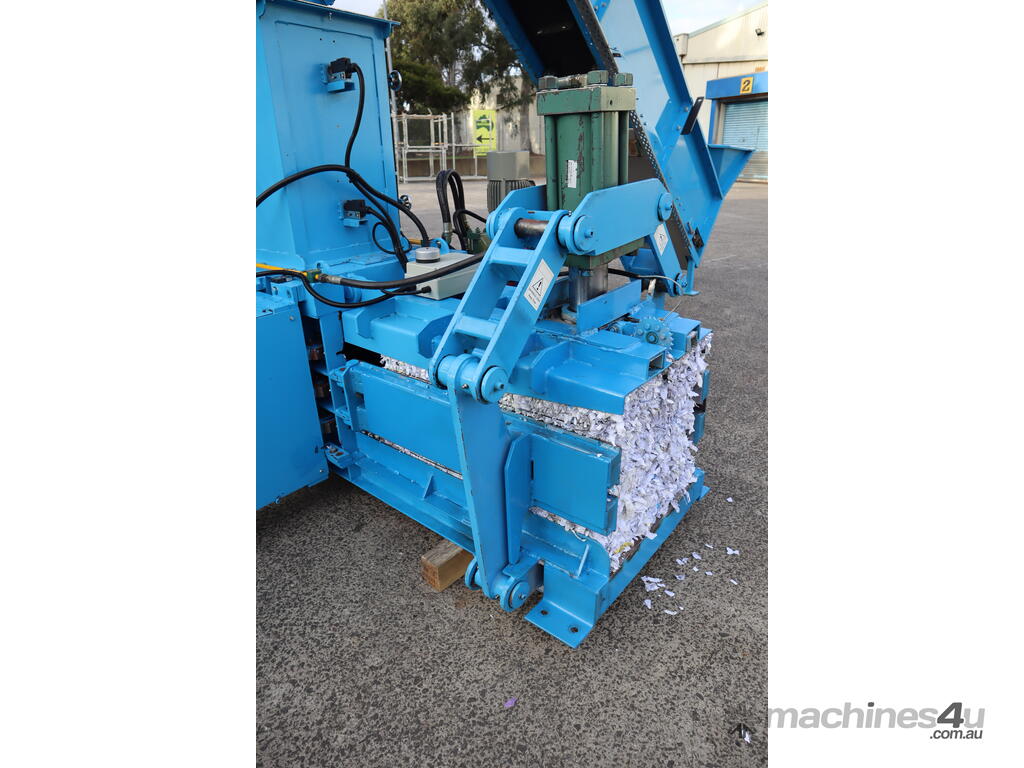 Used axo Paper Shredder Plant System with Auto Tie Baler and Conveyor ...