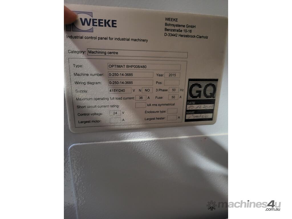 Used 2015 HOMAG BHP008 480 Flatbed Nesting CNC (1116761)