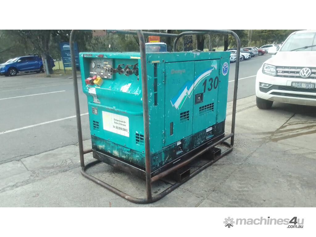 Used denyo DPS-130 SPB Towable Portable Compressor (1051363)